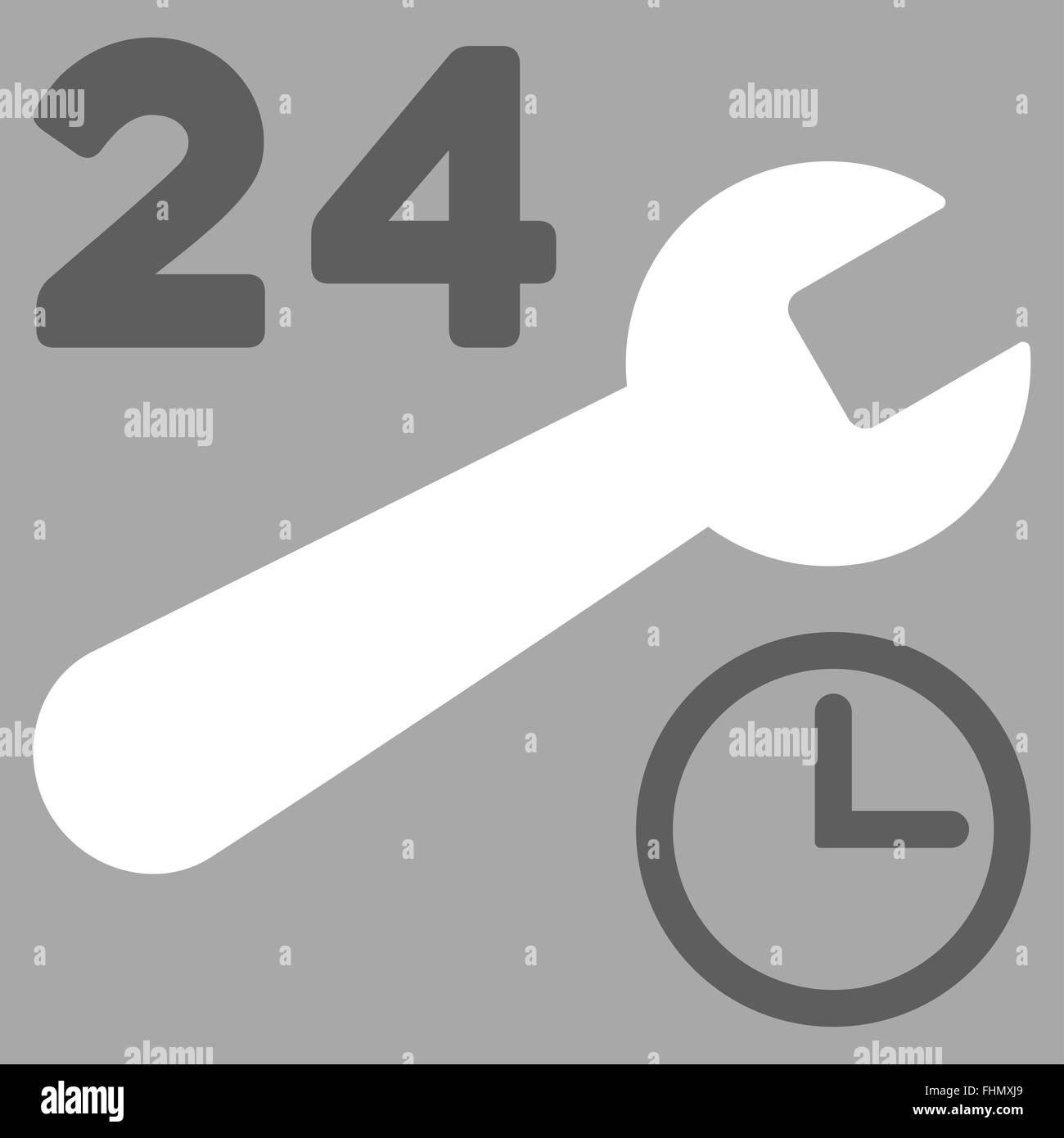 Service Hours Icon Stock Photo - Alamy