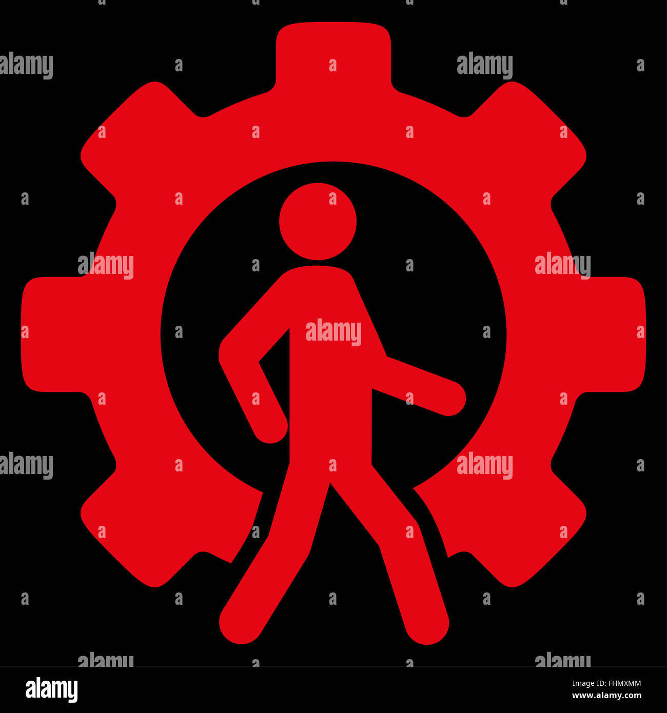 Developer Flat Icon Stock Photo - Alamy