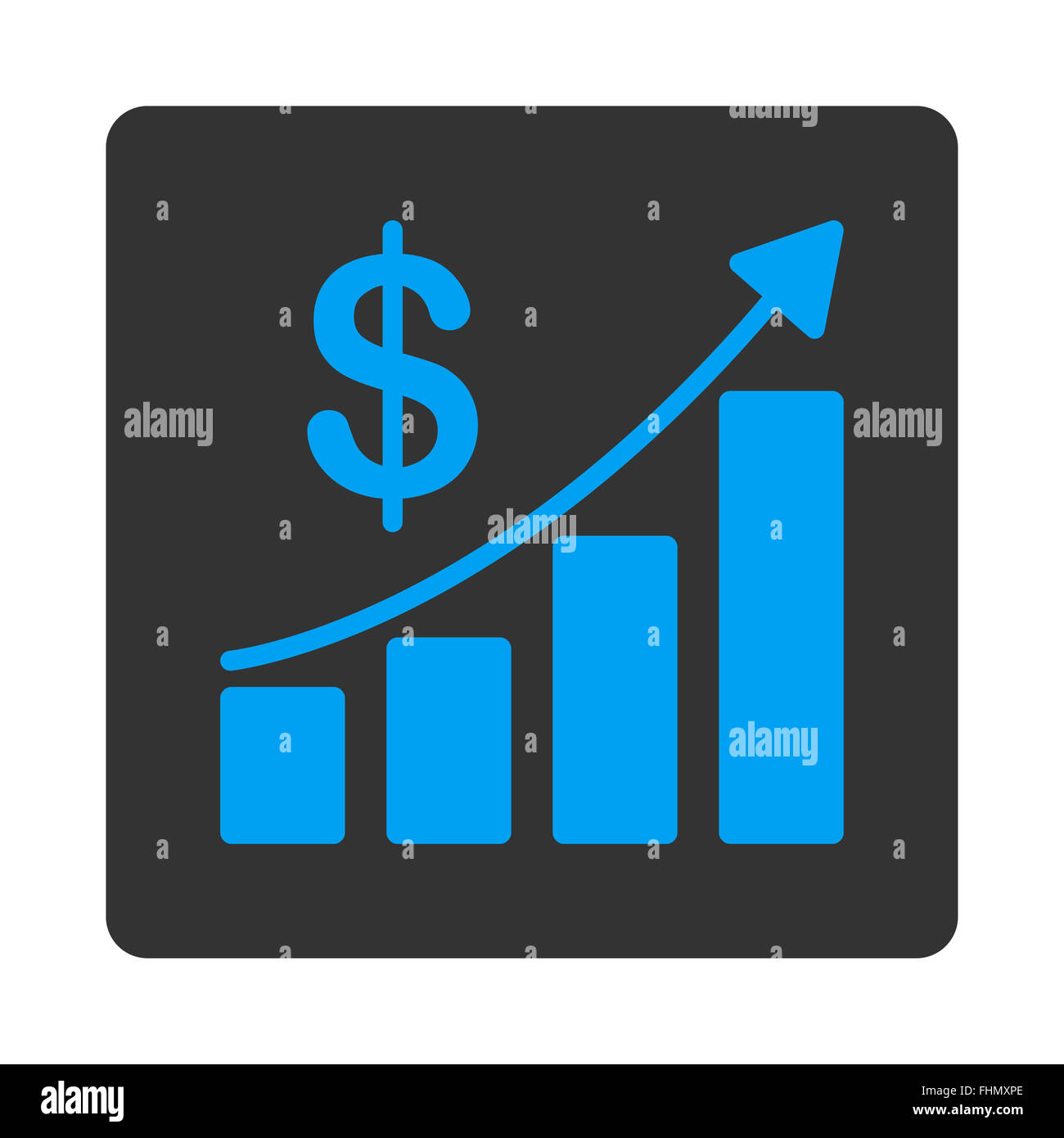 Sales Growth Icon Stock Photo - Alamy