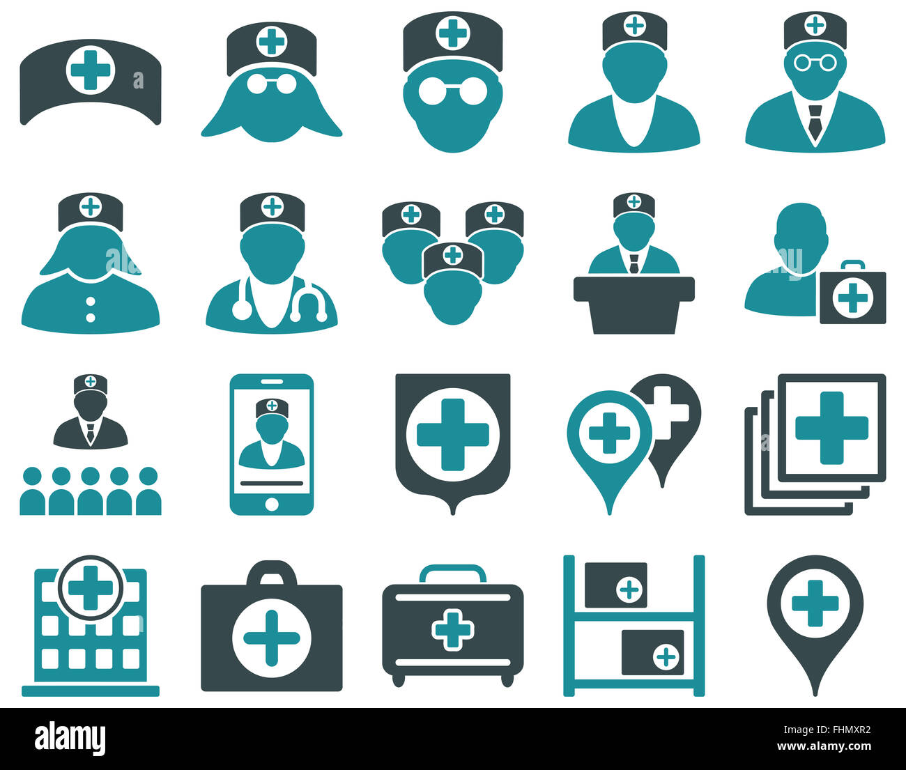 Medical icon set Stock Photo - Alamy