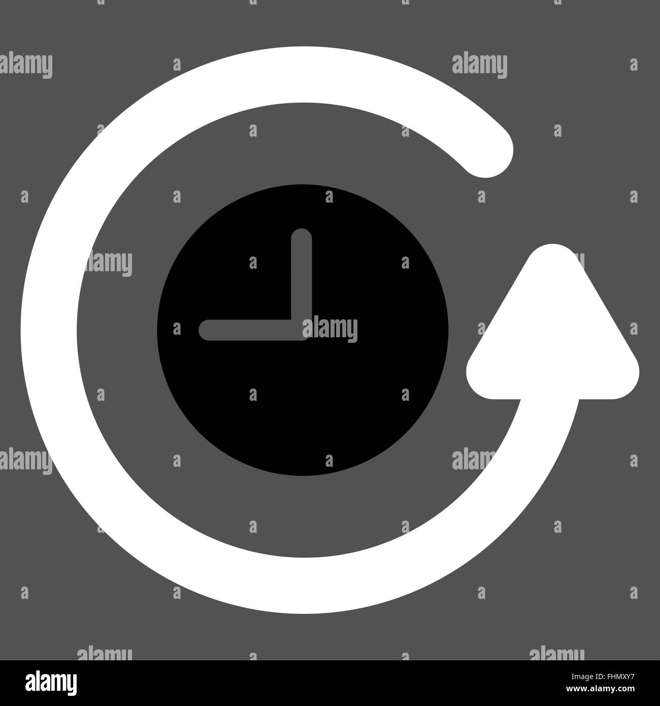 Restore Clock Icon Stock Photo - Alamy