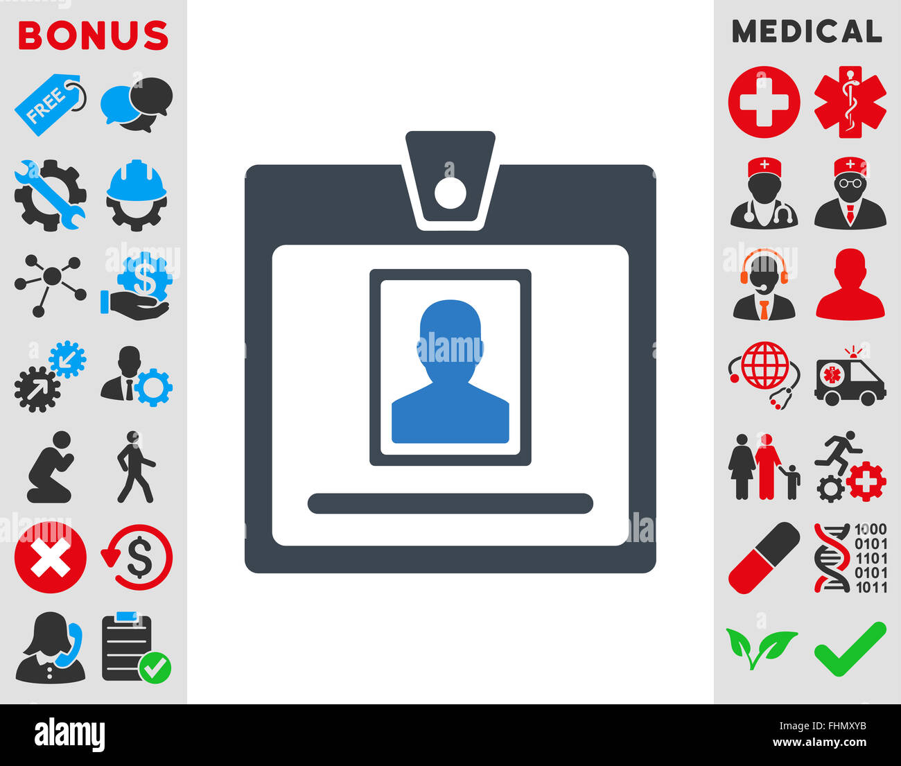 Person Badge Icon Stock Photo - Alamy