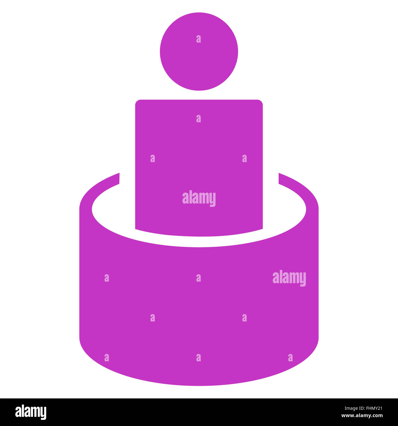 Patient Isolation Flat Icon Stock Photo - Alamy