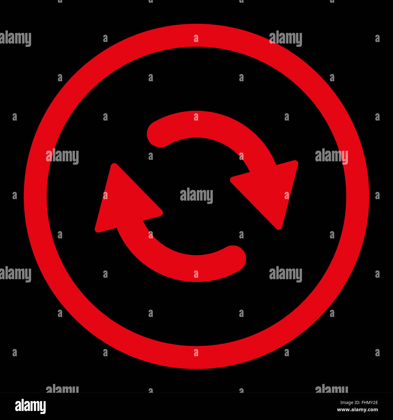 Refresh flat red color rounded vector icon Stock Photo - Alamy