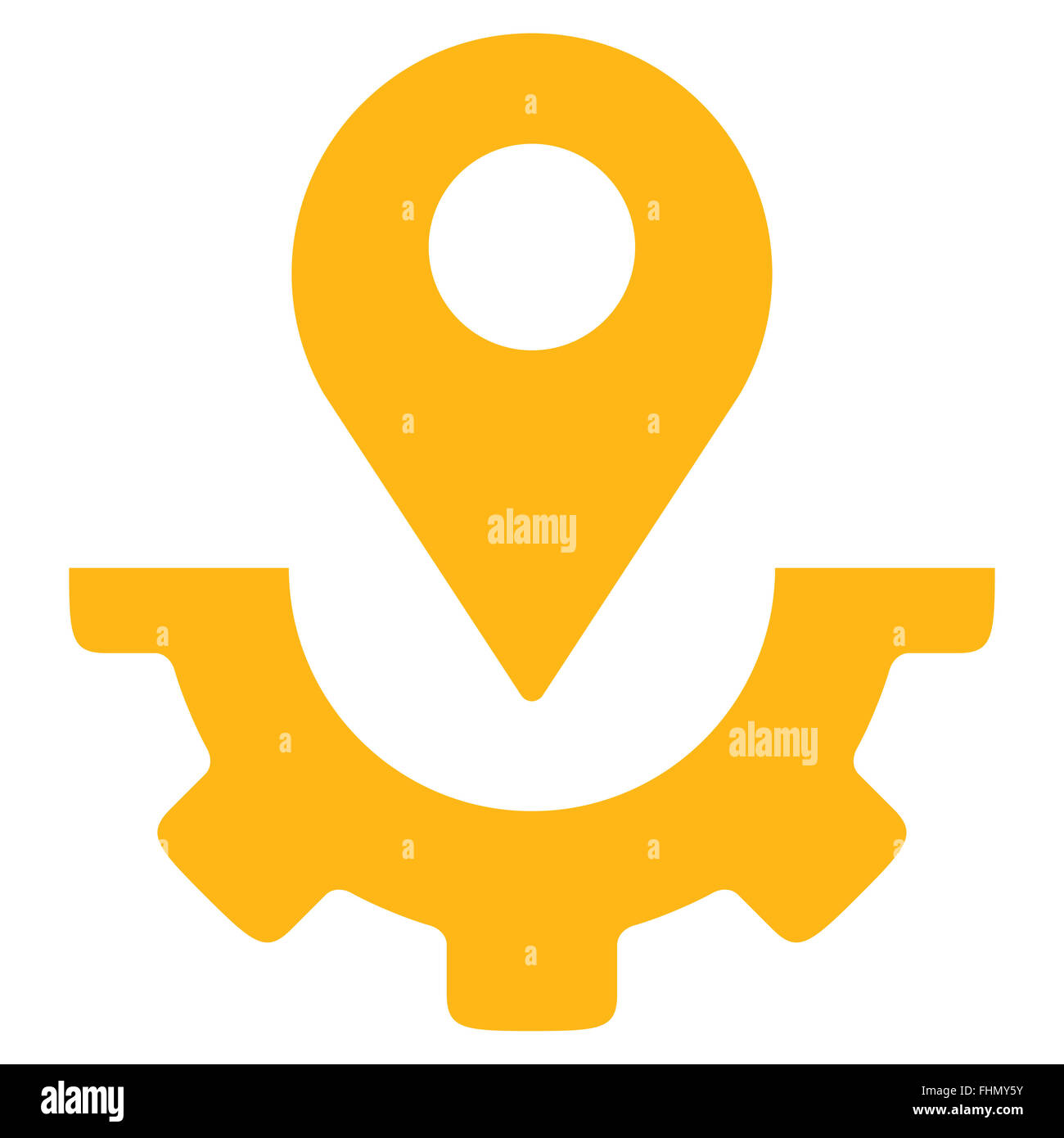 Service Map Marker Icon Stock Photo - Alamy