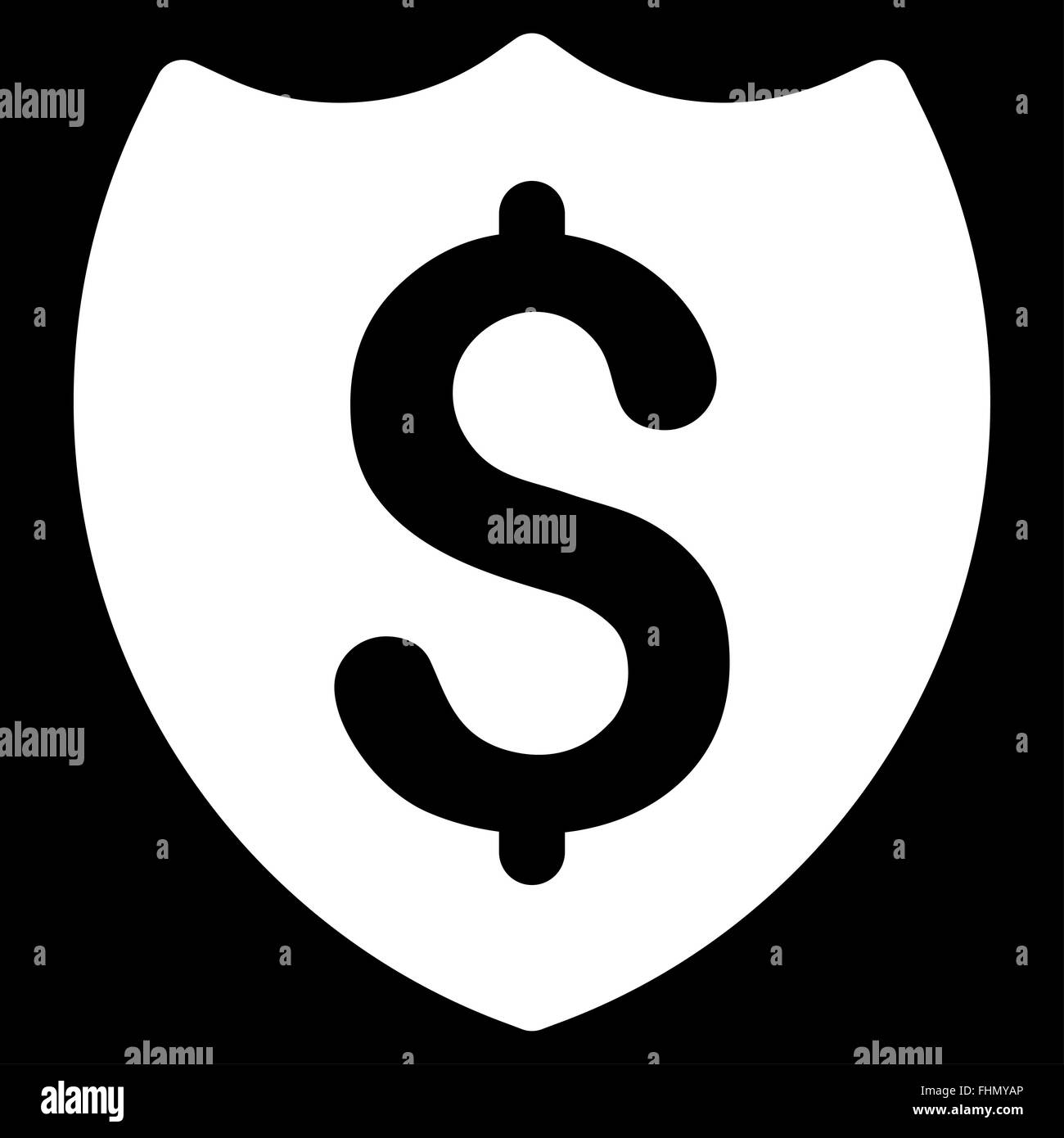 Bank Insurance Icon Stock Photo - Alamy