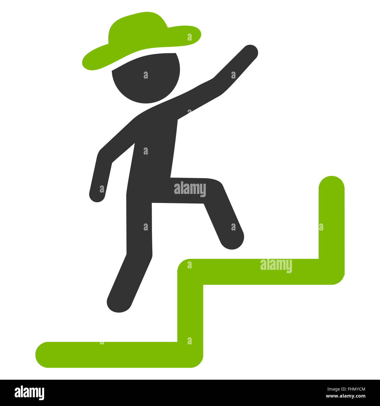 Spy Steps Upstairs Icon Stock Photo - Alamy
