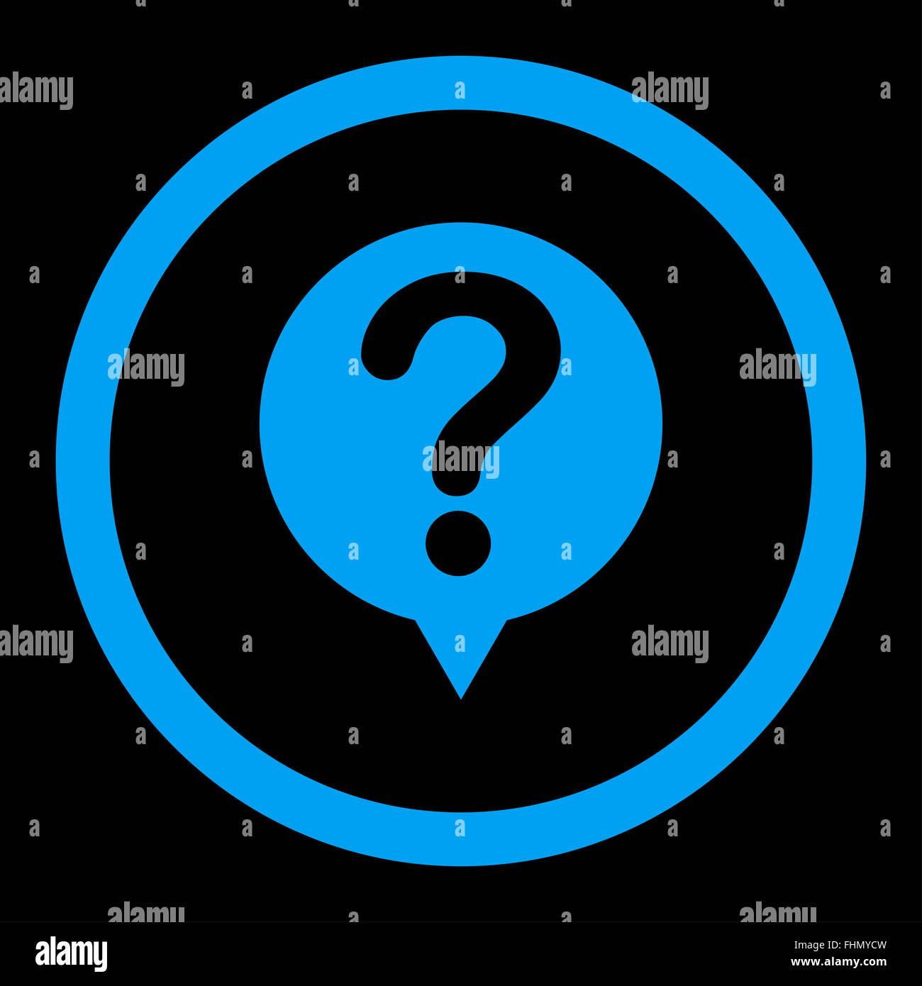 Status flat blue color rounded raster icon Stock Photo - Alamy