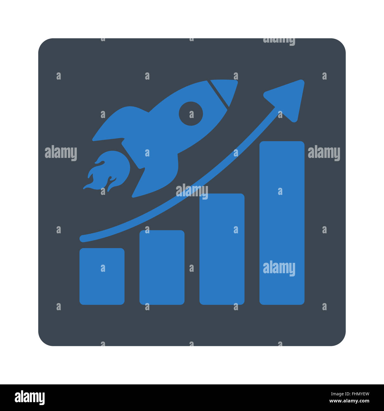 Startup growth chart glyph hi-res stock photography and images - Alamy