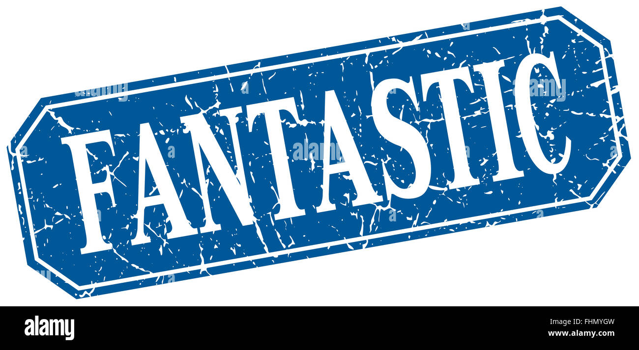 fantastic blue square vintage grunge isolated sign Stock Photo - Alamy