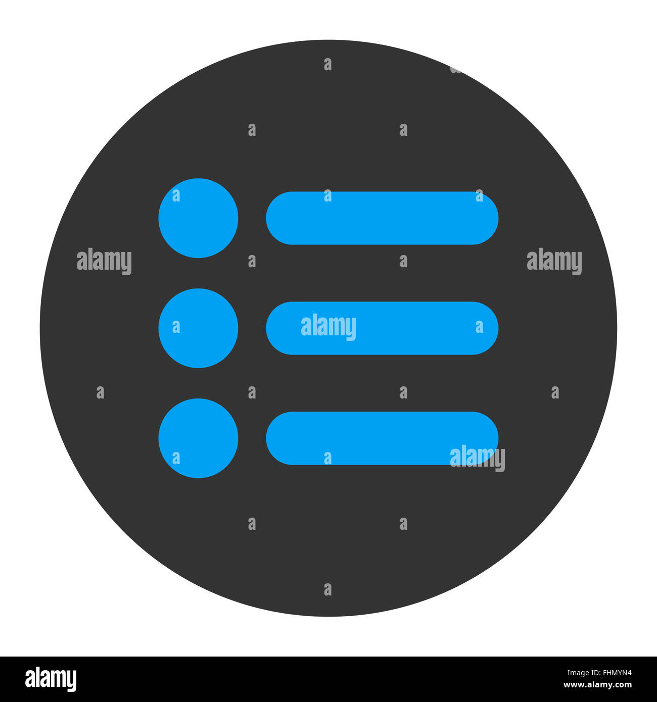 Items flat blue and gray colors round button Stock Photo - Alamy