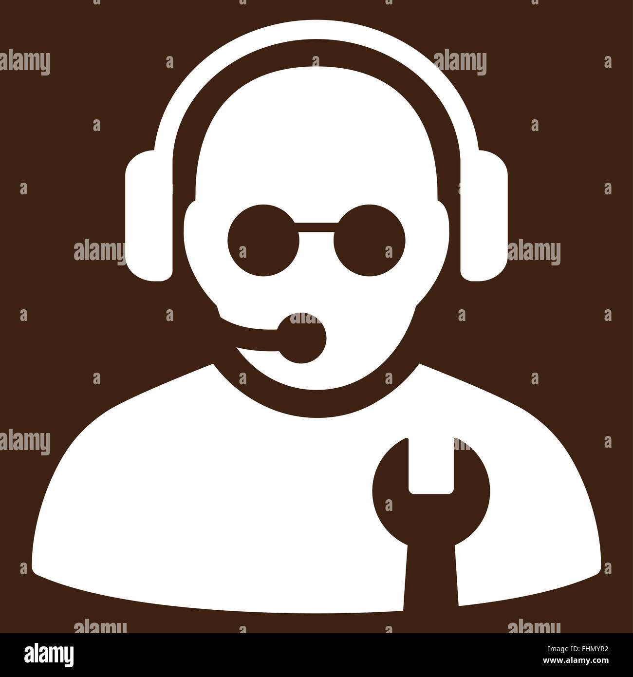 Service Operator Icon Stock Photo - Alamy