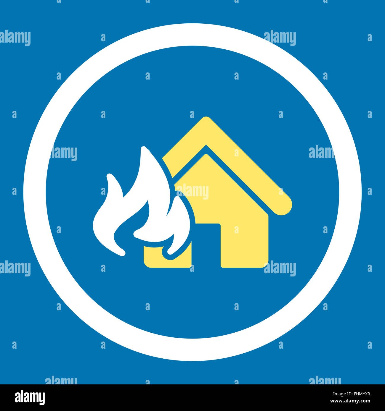 Fire Damage icon Stock Photo - Alamy
