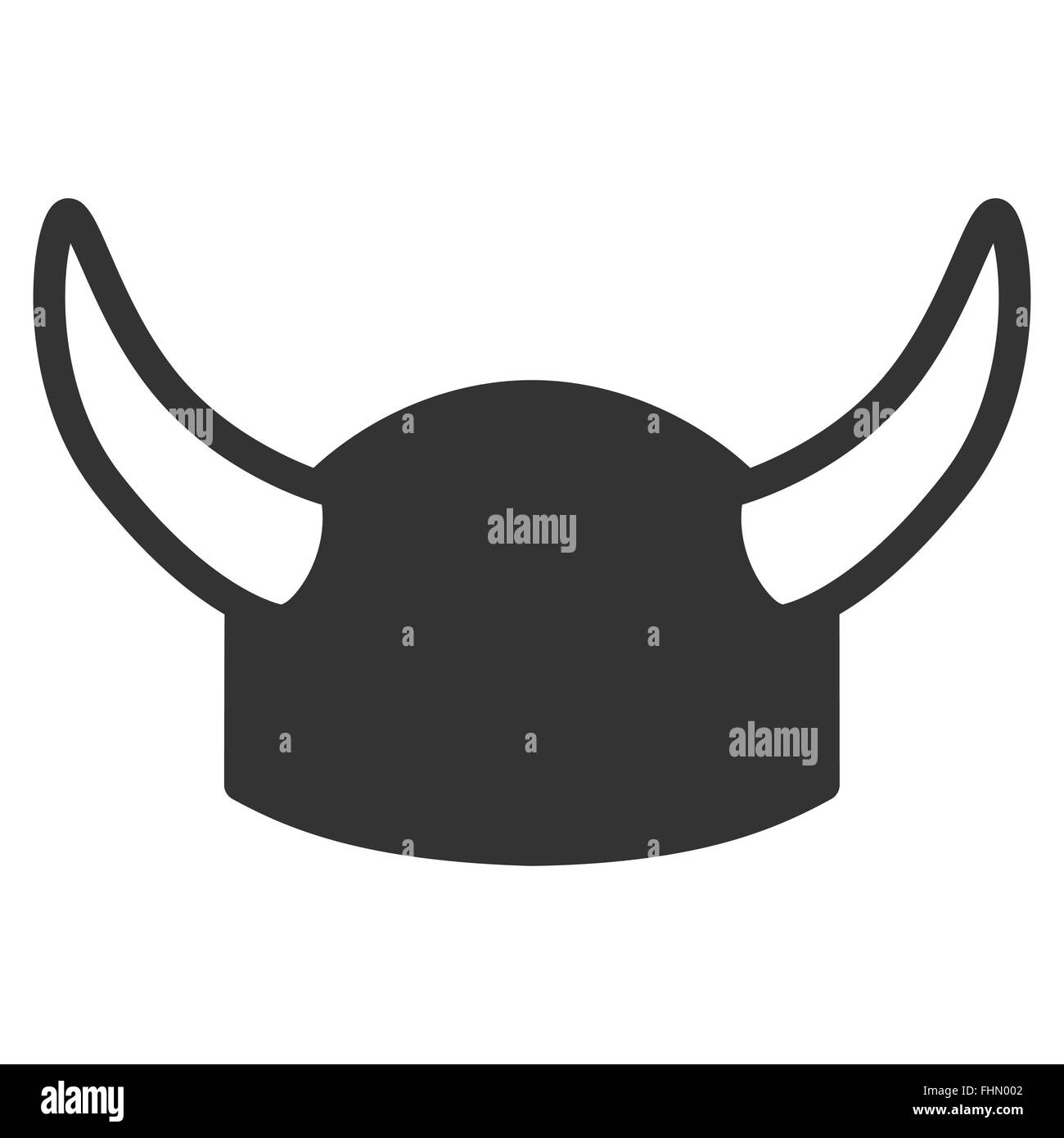 Horned Helmet Icon Stock Photo - Alamy