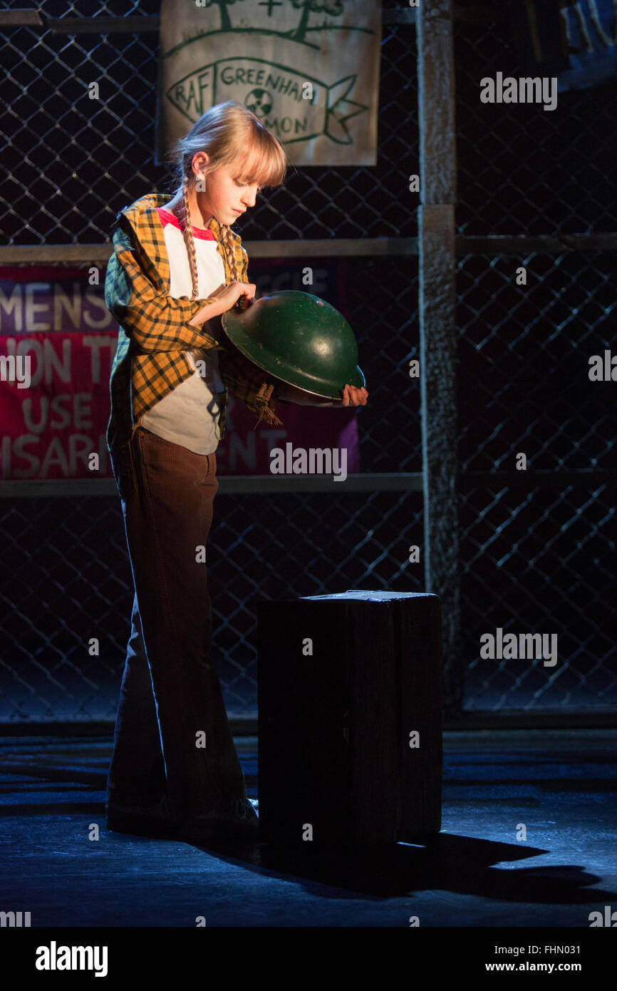 London, UK. 25 February 2016. Hollie Owen as George. Photocall for ...