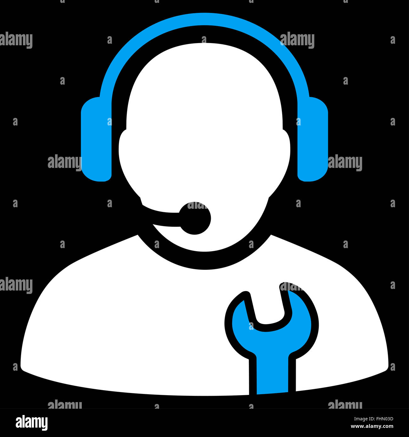 Service Operator Icon Stock Photo - Alamy