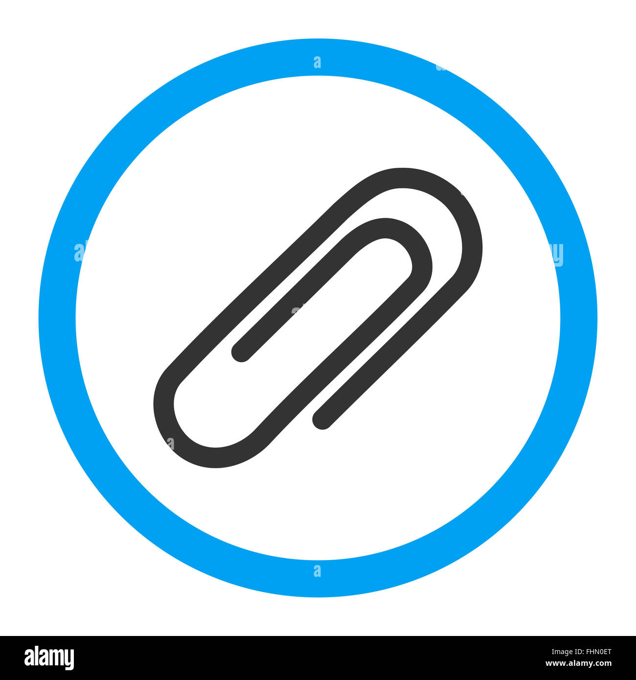 Paperclip circle icon Cut Out Stock Images & Pictures - Alamy