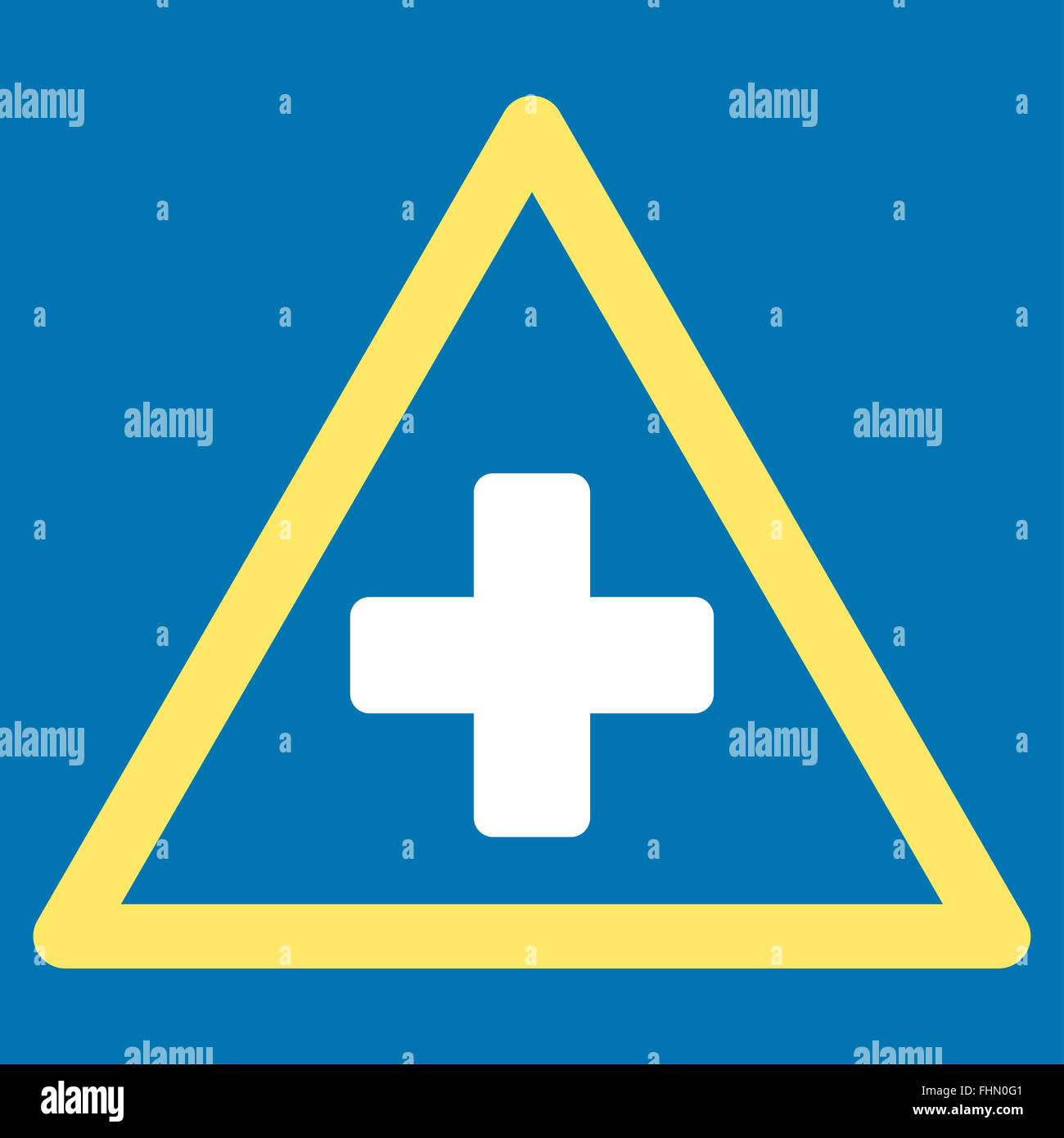 Health Warning Icon Stock Photo - Alamy