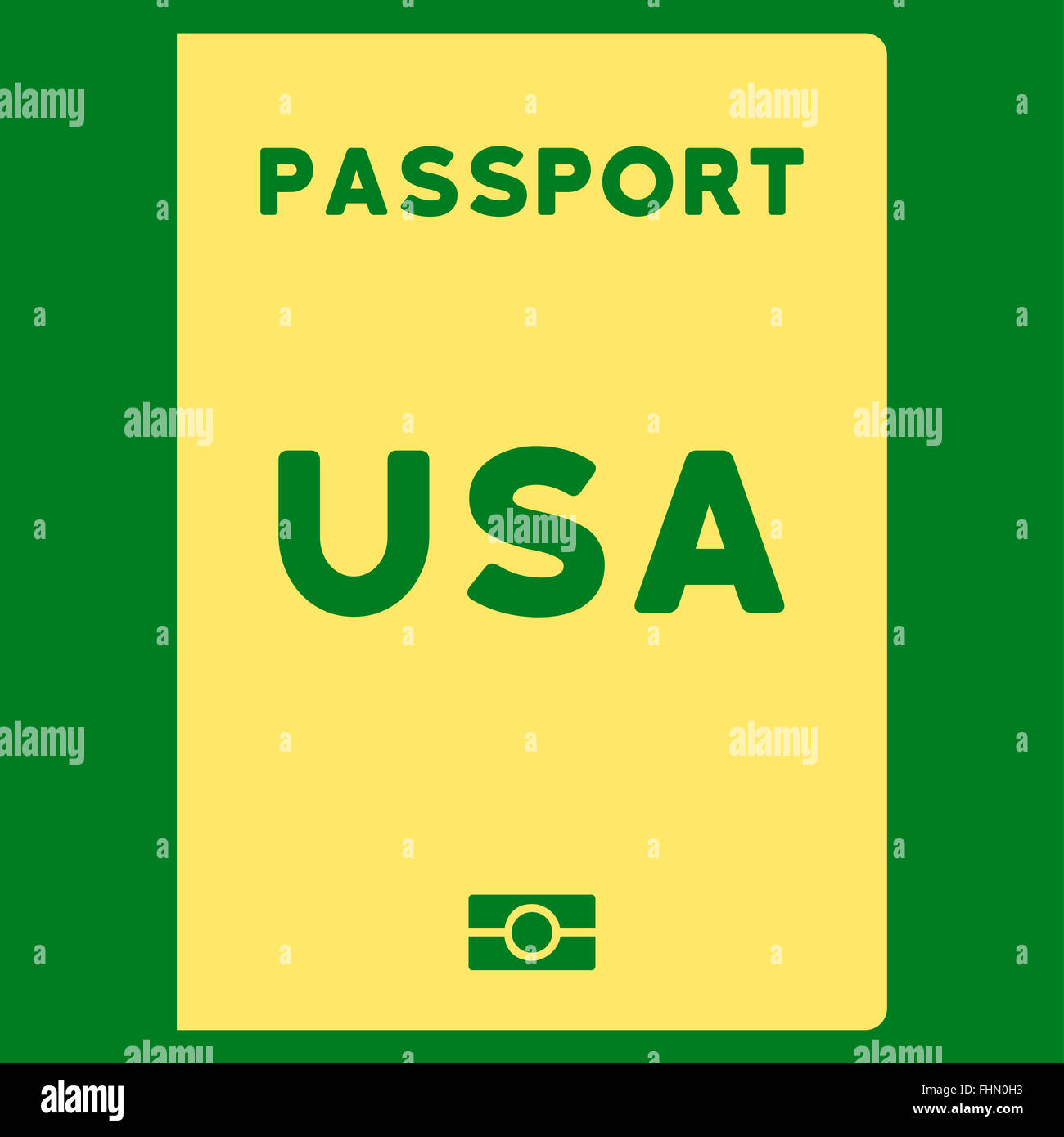 American Passport Flat Icon Stock Photo - Alamy