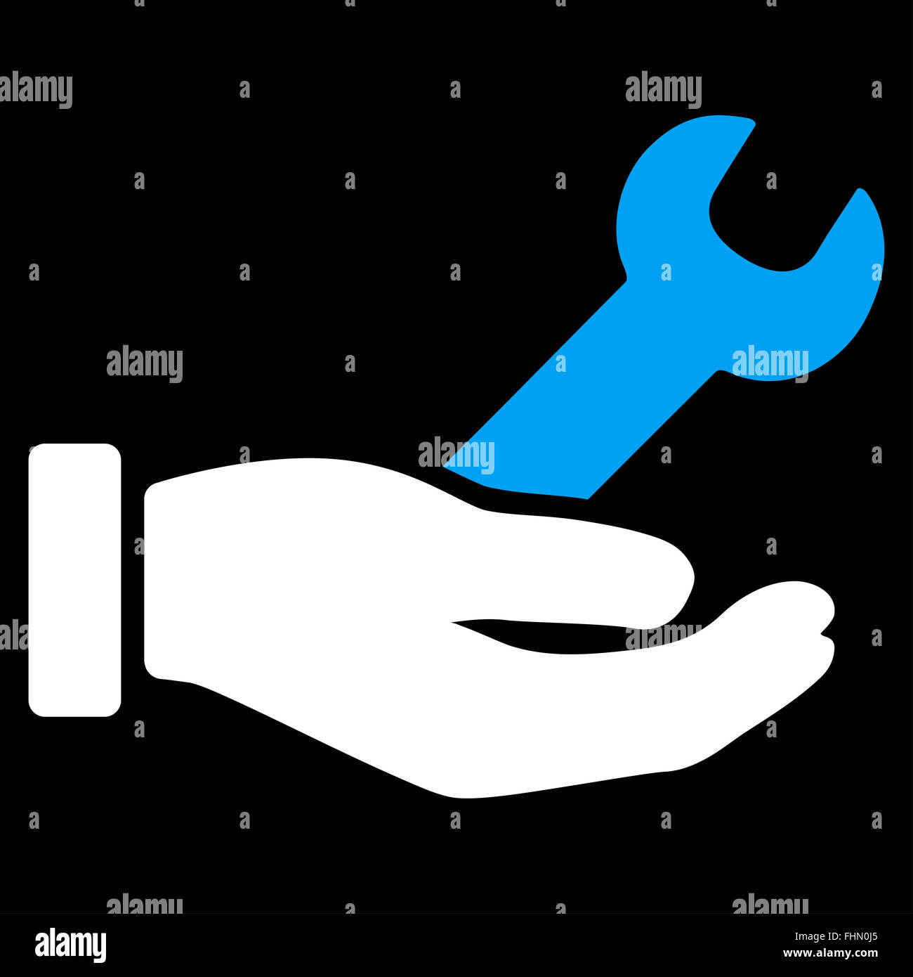 Wrench Service Icon Stock Photo - Alamy