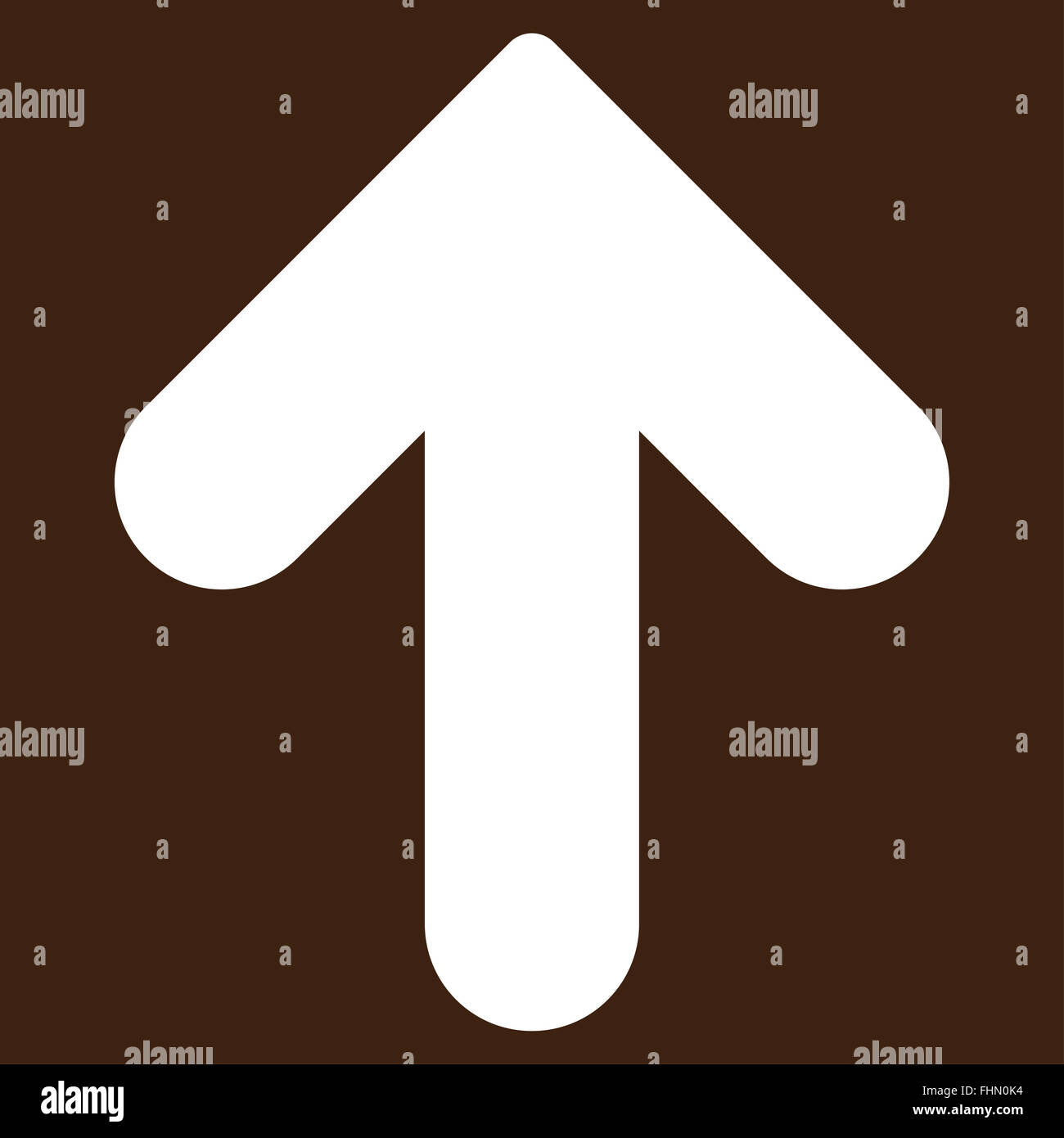Arrow Up flat white color icon Stock Photo - Alamy