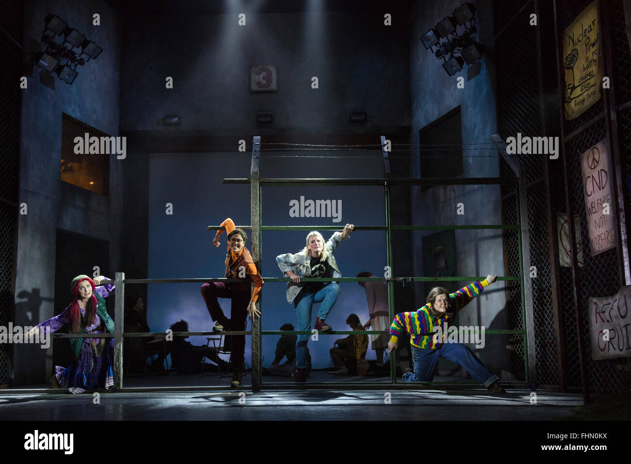 London, UK. 25 February 2016. L-R: Llio Millward, Christine Allado, CJ ...