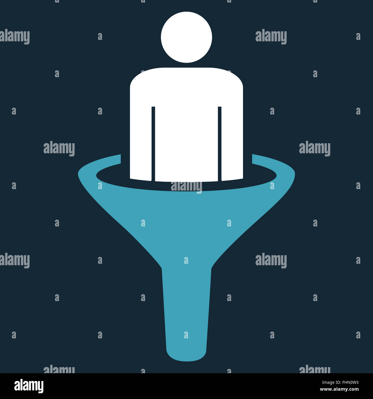 Sales funnel icon from business hi-res stock photography and images - Alamy