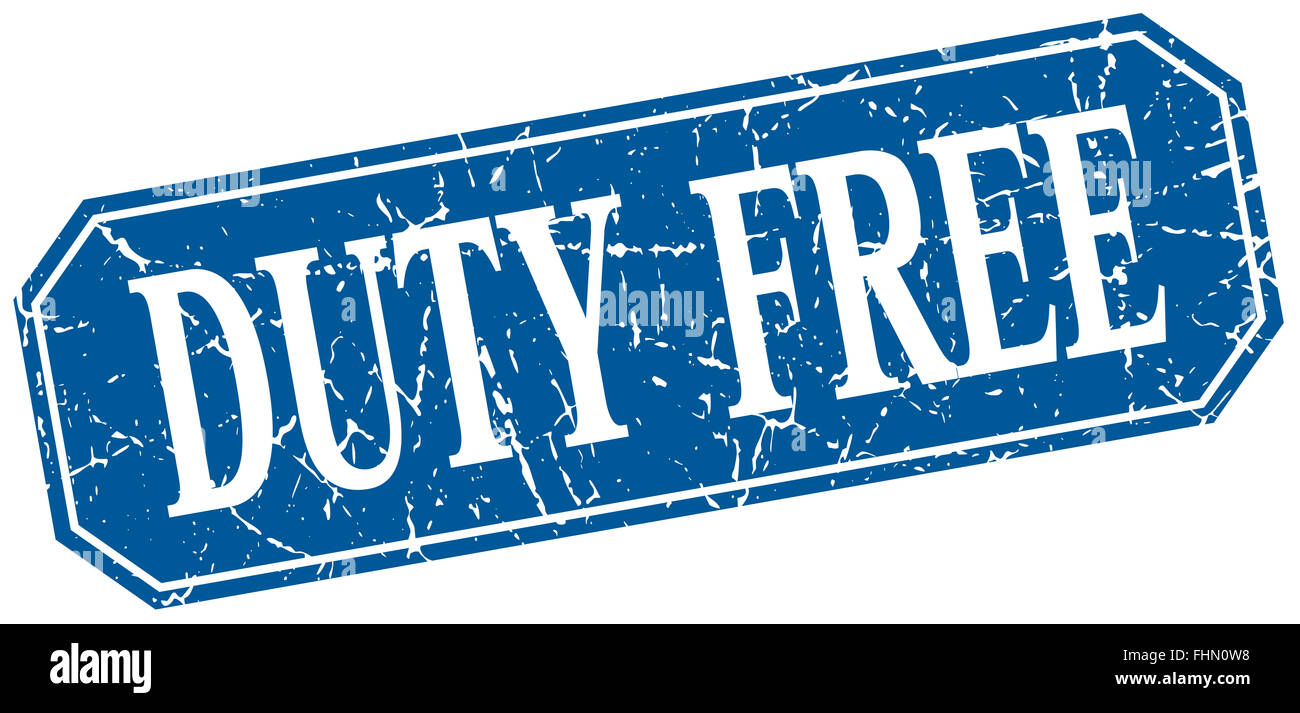 Duty free stamp square hi-res stock photography and images - Alamy