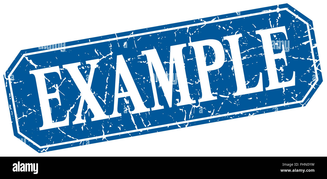 example blue square vintage grunge isolated sign Stock Photo - Alamy