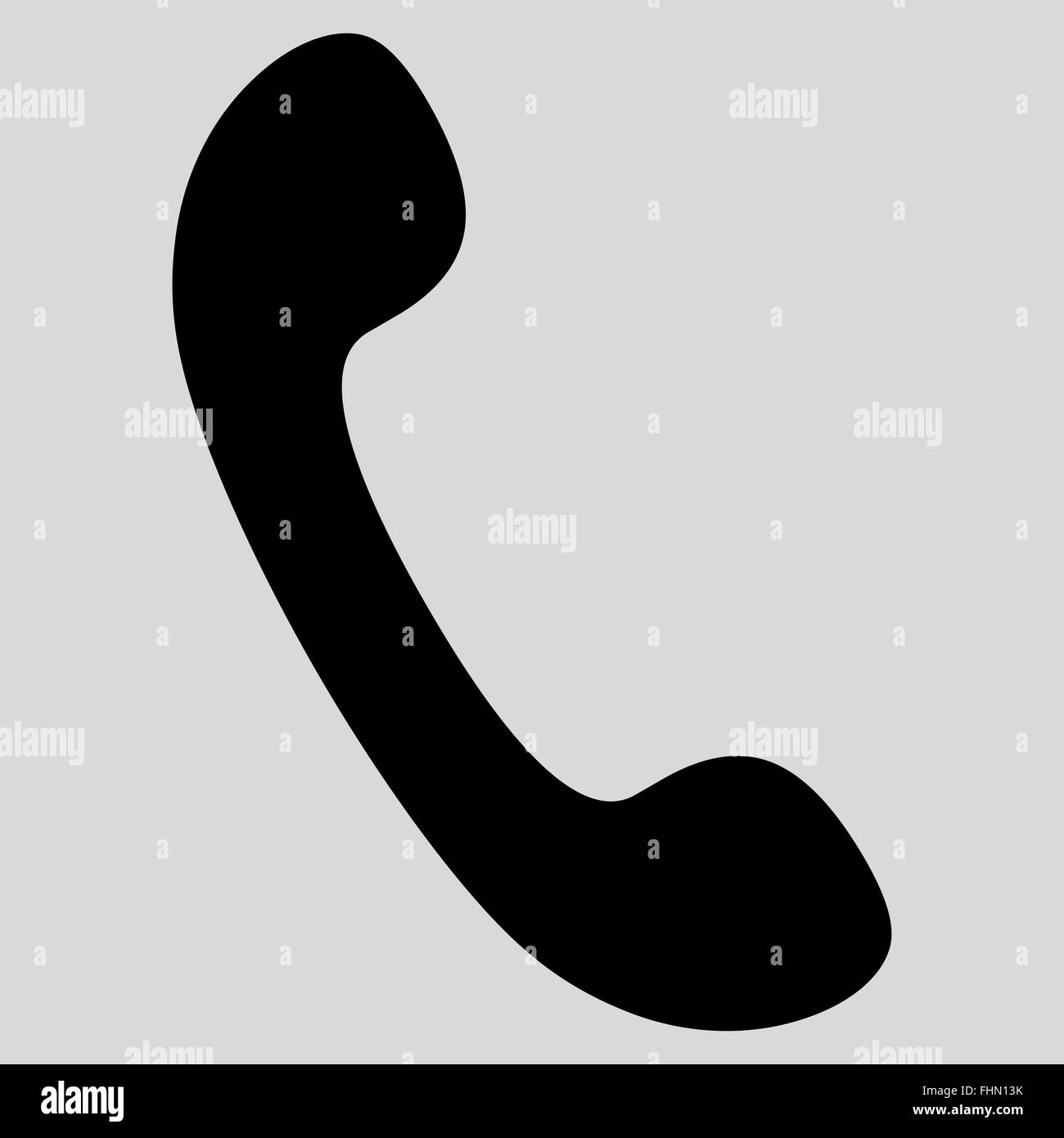 Phone flat black color icon Stock Photo - Alamy