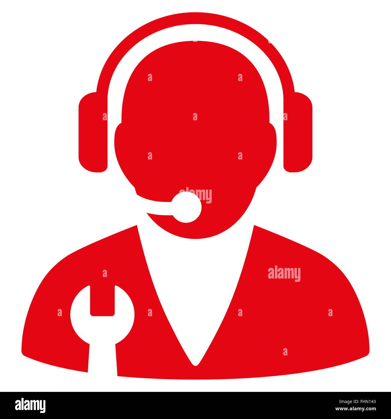 Support Manager Icon Stock Photo - Alamy