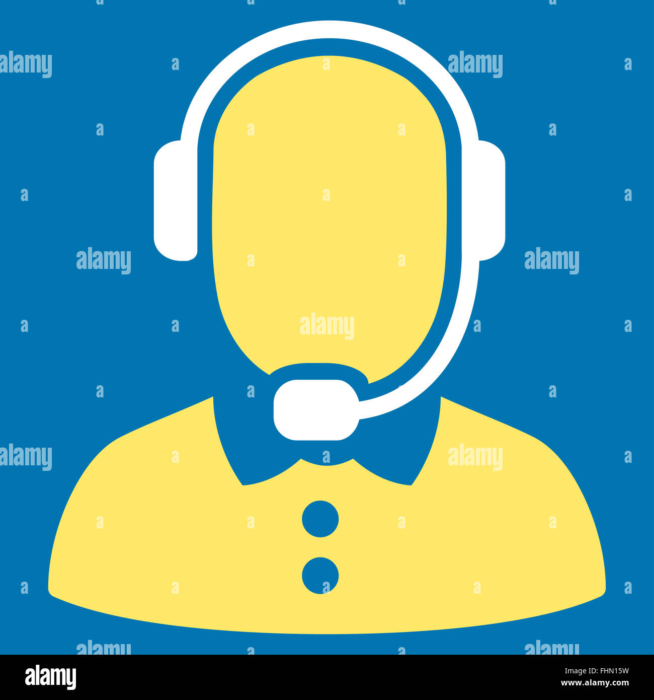 Call Center Operator Icon Stock Photo - Alamy