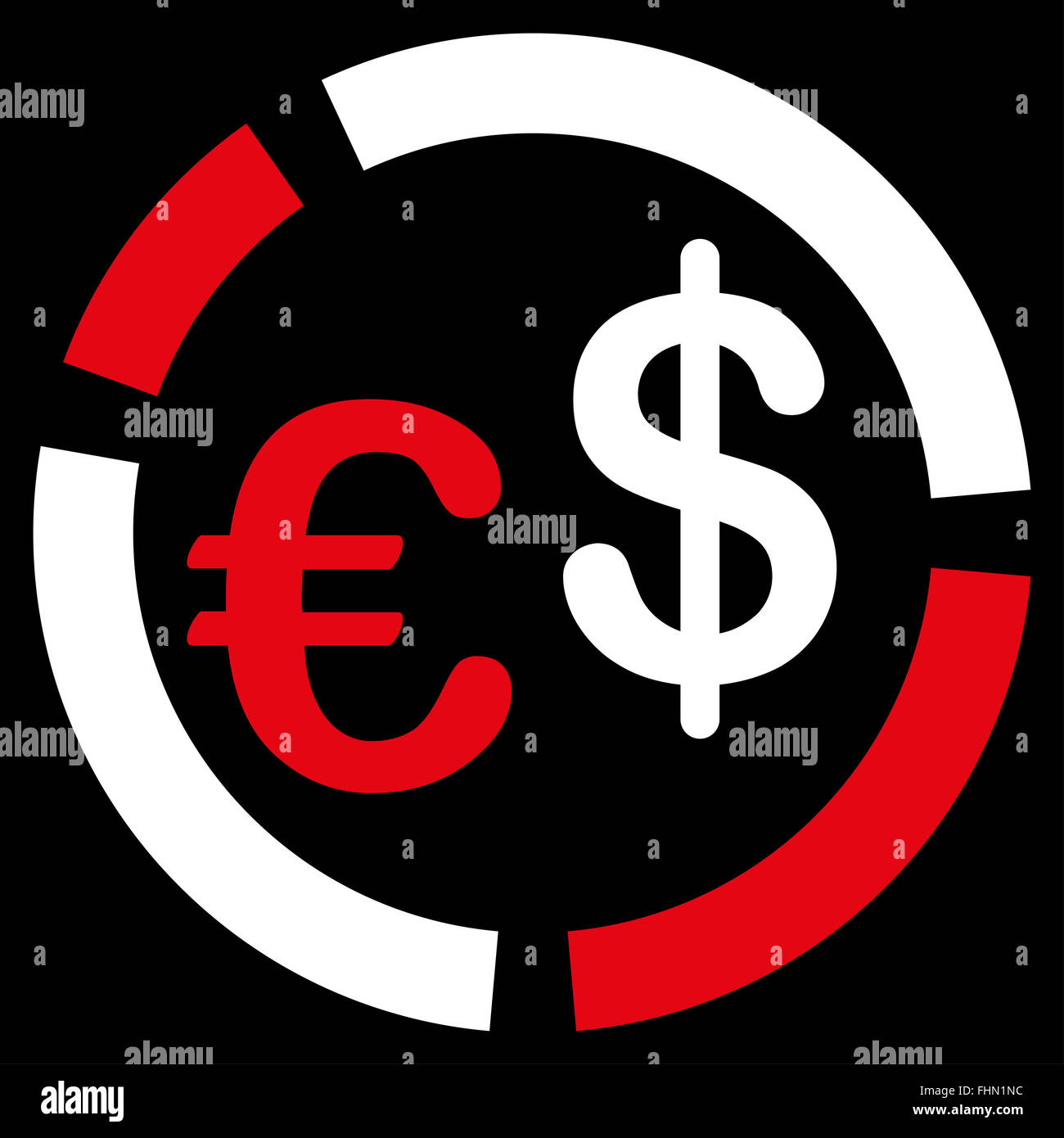 Currency Diagram Icon Stock Photo - Alamy