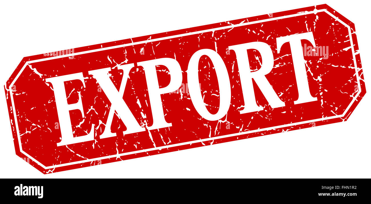 export red square vintage grunge isolated sign Stock Photo - Alamy