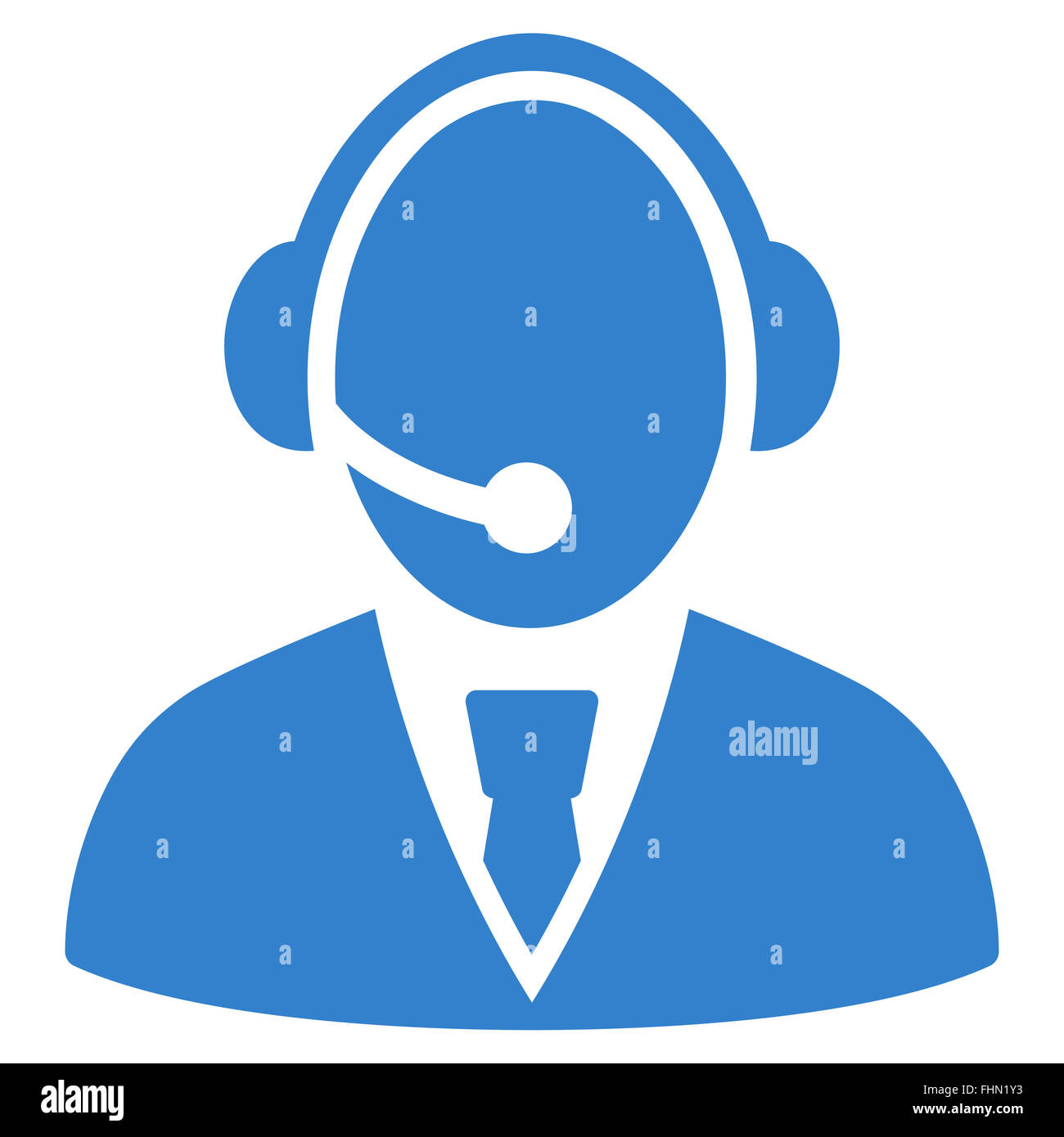Call Center Worker Icon Stock Photo - Alamy