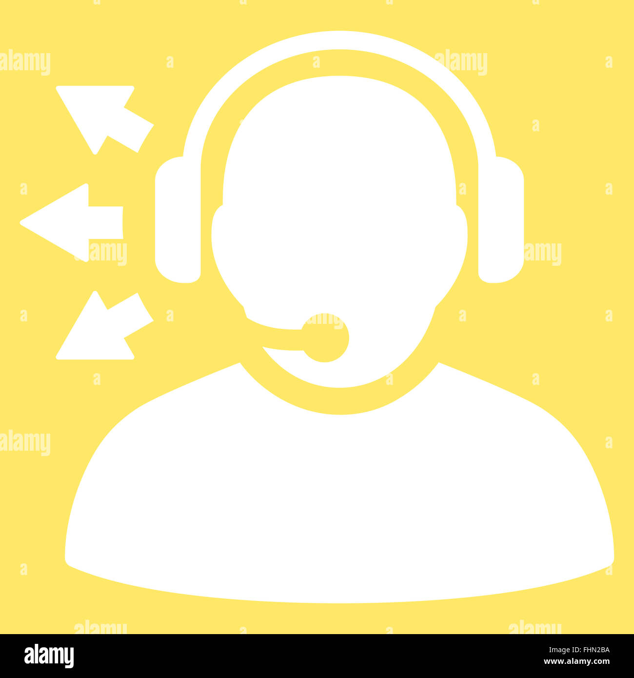 Operator Message Icon Stock Photo - Alamy