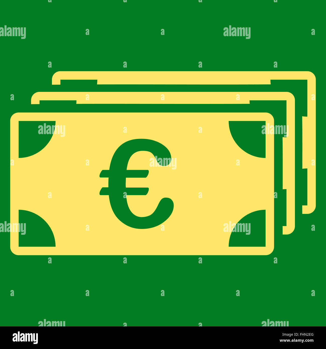 Euro Banknotes Icon Stock Photo - Alamy