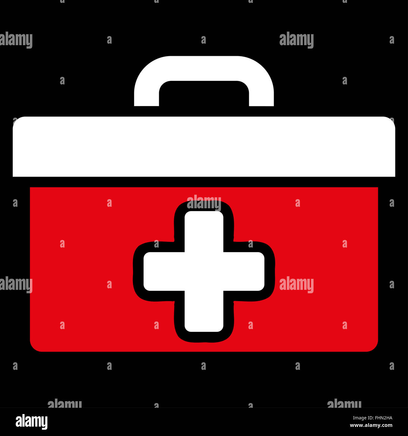 First Aid Toolbox Icon Stock Photo - Alamy