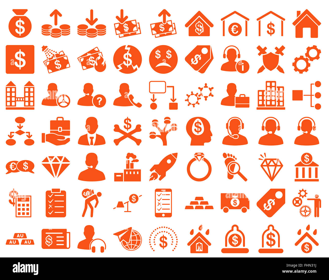 Commerce Icon Set Stock Photo - Alamy