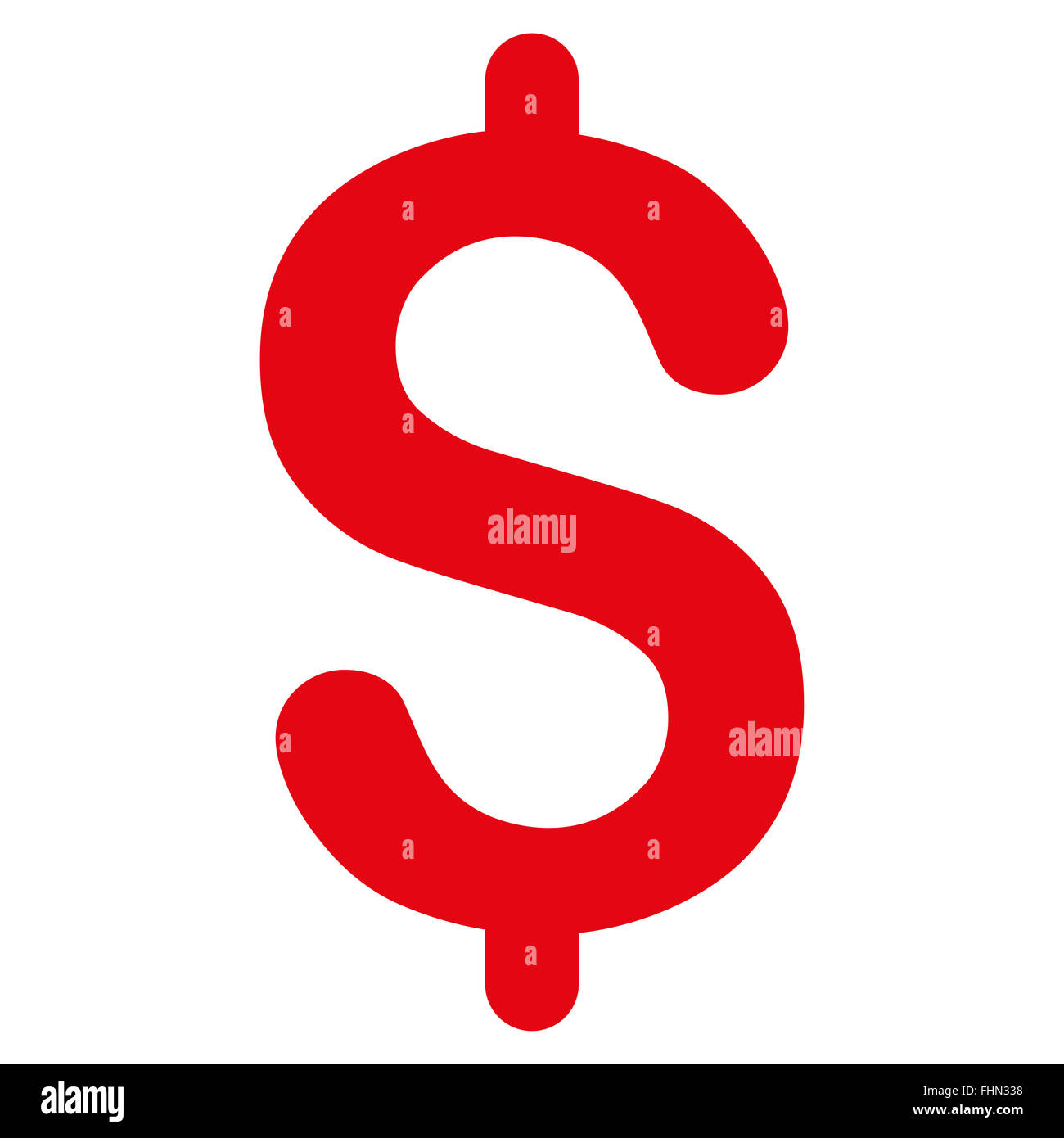 Dollar flat red color icon Stock Photo - Alamy