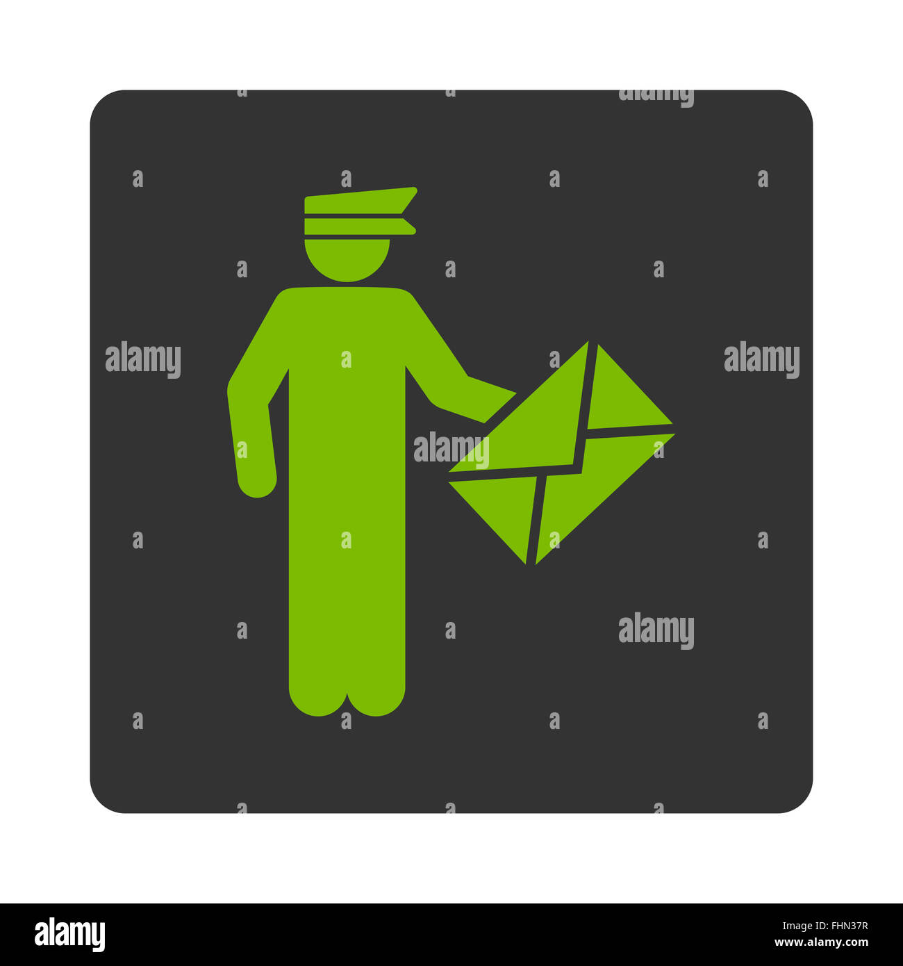 Green express envelope icon isolated Cut Out Stock Images & Pictures ...