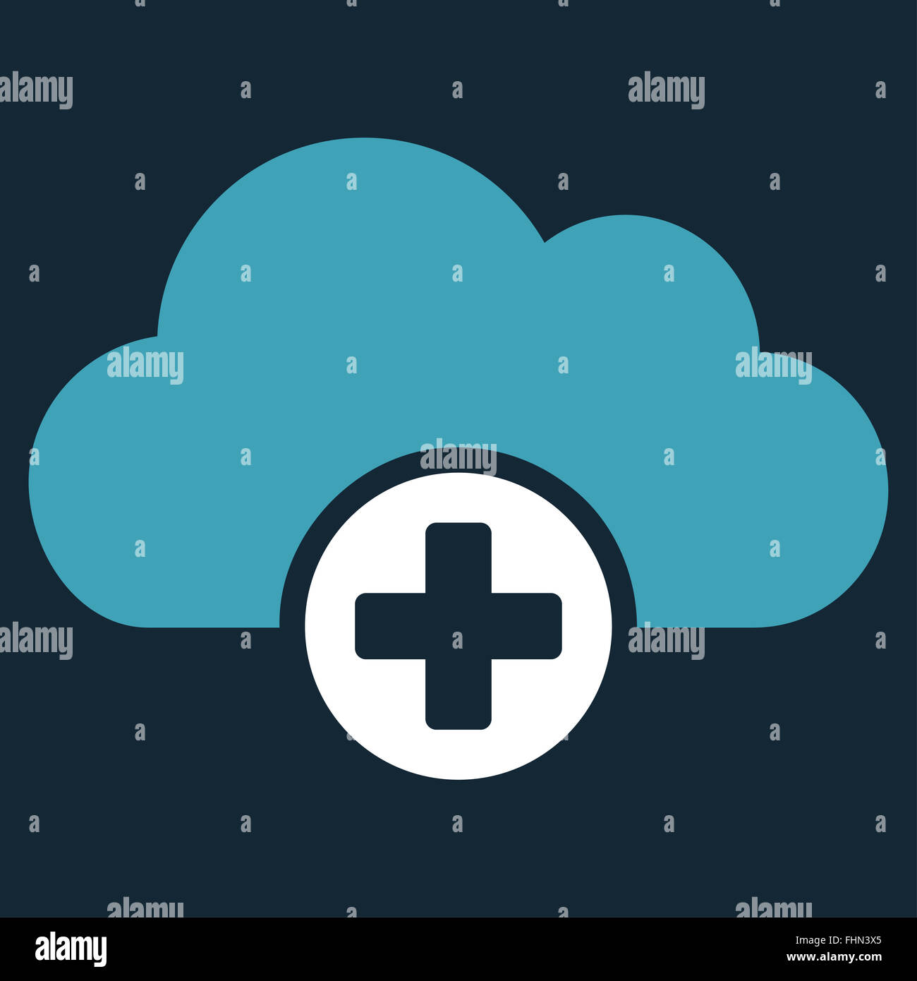 Cloud Medicine Icon Stock Photo - Alamy