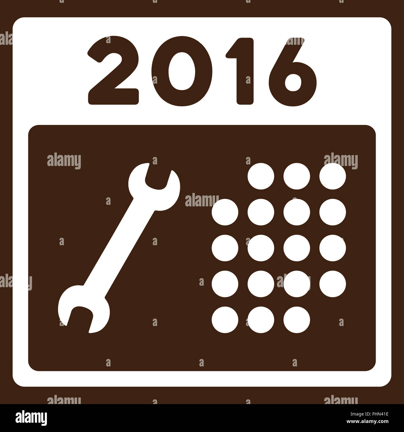 2016 Service Calendar Icon Stock Photo - Alamy