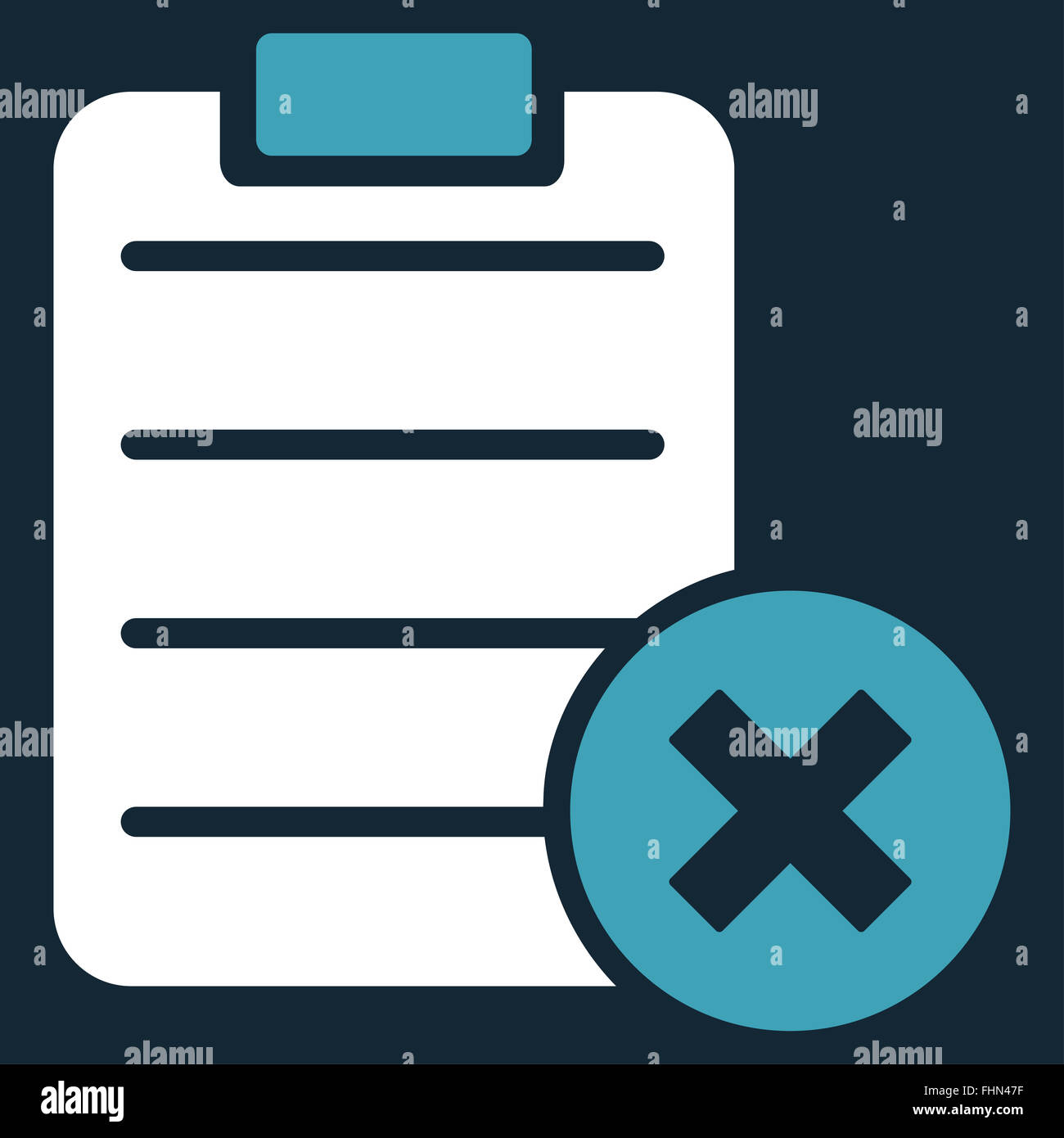 Reject Form Icon Stock Photo - Alamy
