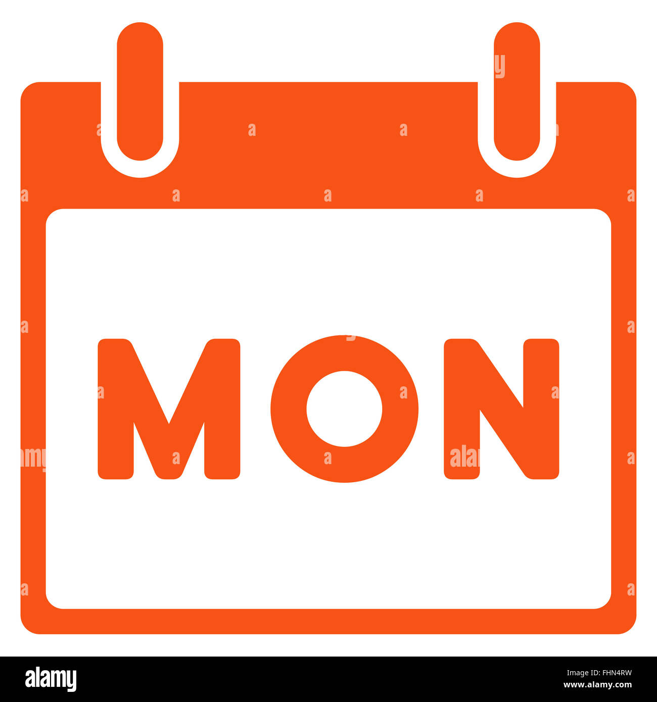 Monday Flat Icon Stock Photo - Alamy