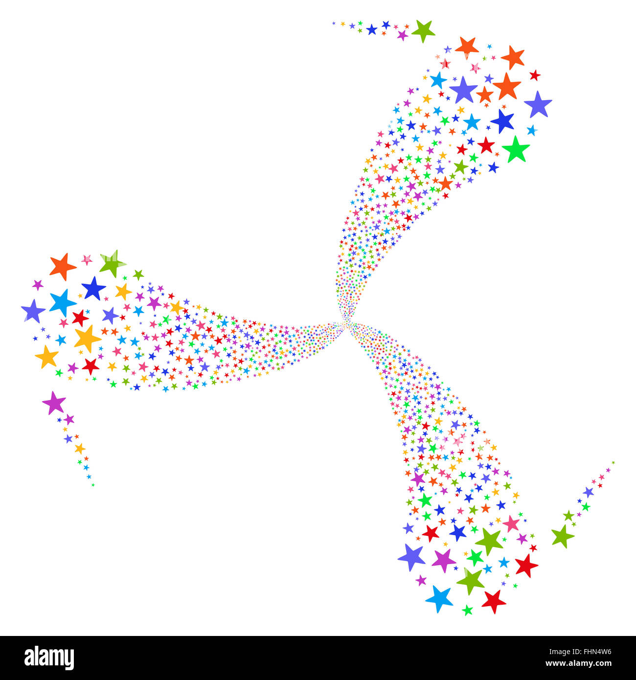 Star Fireworks Swirl Rotation Stock Photo - Alamy