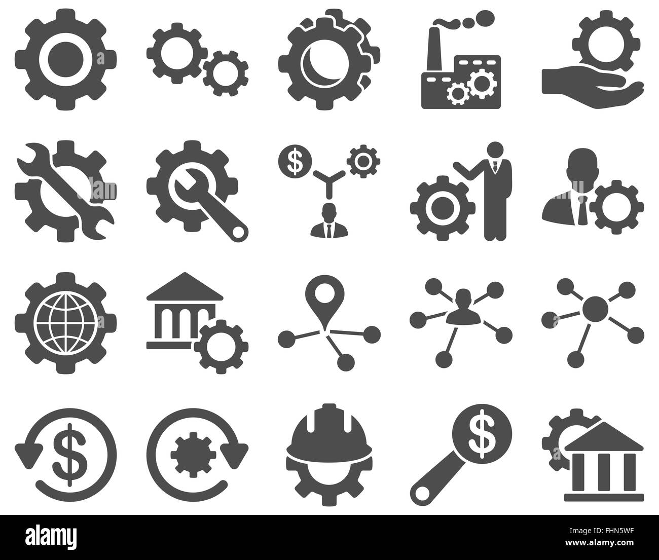 Settings and Tools Icons Stock Photo - Alamy