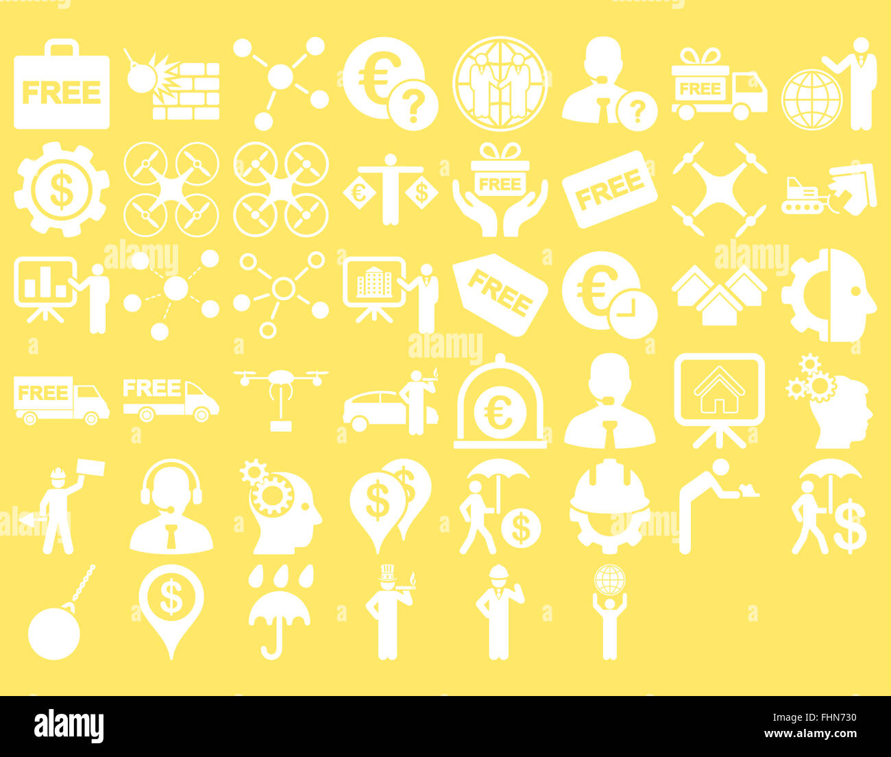 Business Icon Set Stock Photo - Alamy