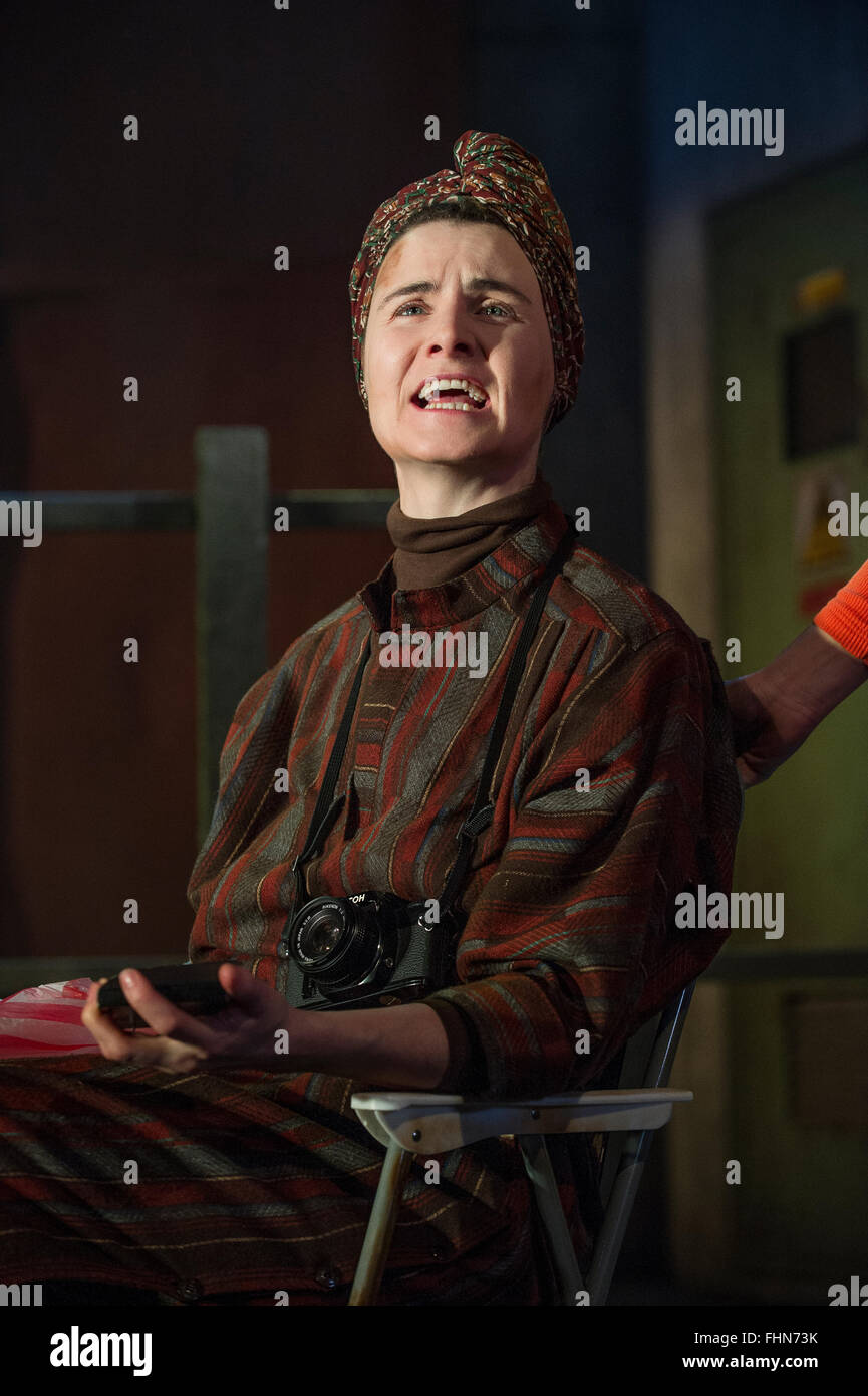 London, UK. 25th February, 2016. Michelle Moran (Trisha) in rehearsal ...