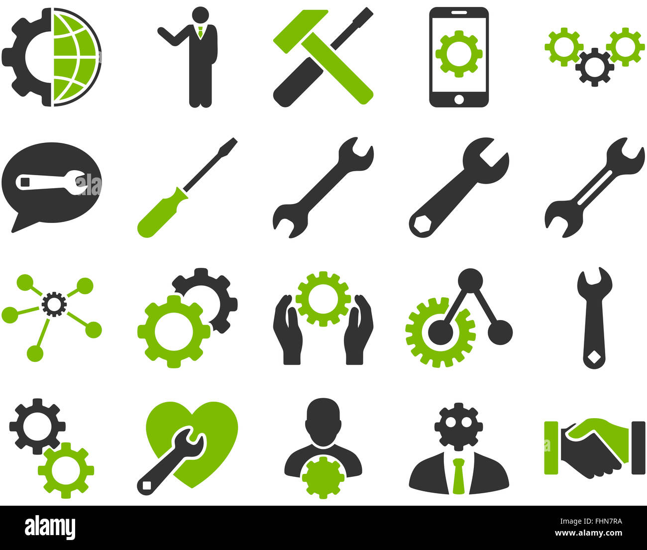 Settings and Tools Icons Stock Photo - Alamy
